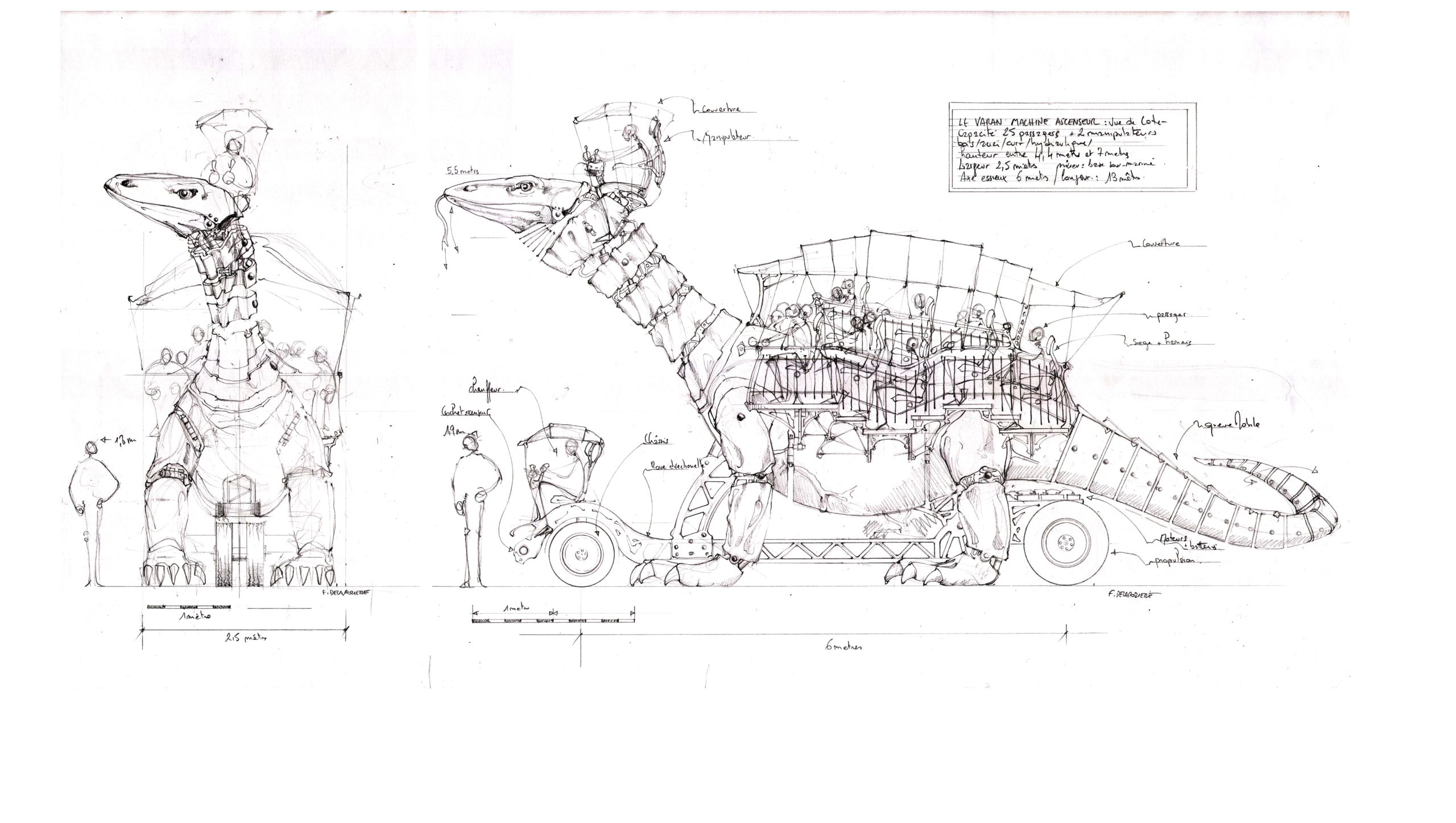 L'arrivée du Varan de voyage - Calais | Compagnie La Machine